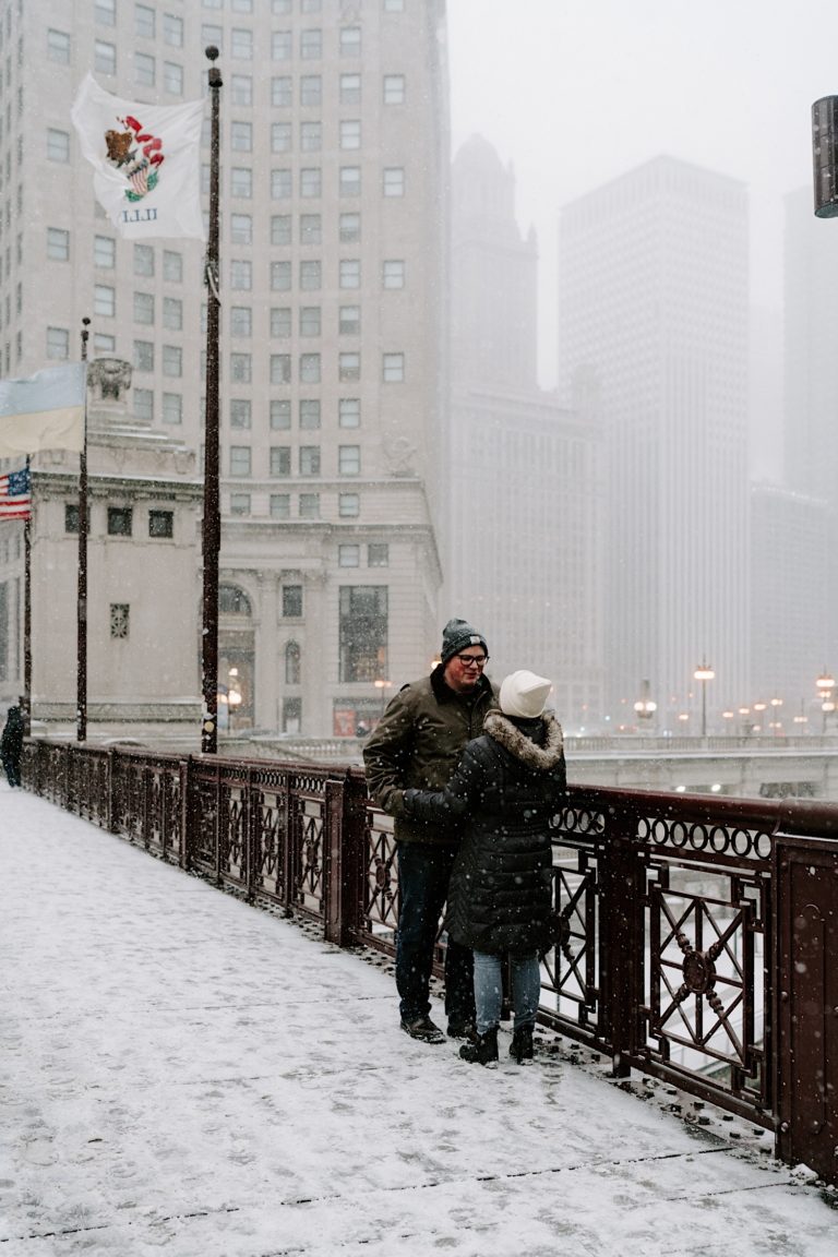 Surprise Proposal on Michigan Avenue Bridge | Sam + Tucker - jnavisuals.com