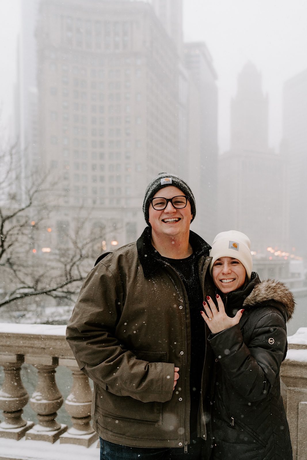 Surprise Proposal on Michigan Avenue Bridge | Sam + Tucker - jnavisuals.com