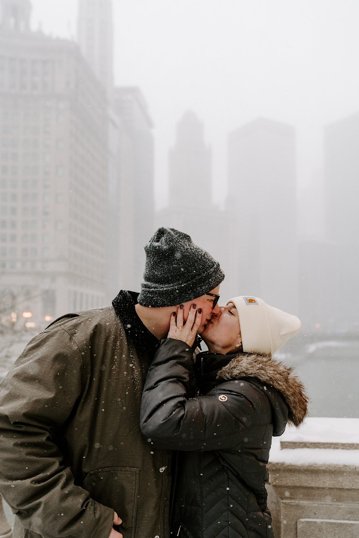 Surprise Proposal on Michigan Avenue Bridge | Sam + Tucker - jnavisuals.com